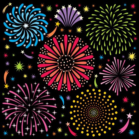 Fireworks Cartoon Set 35691647 Vector Art At Vecteezy