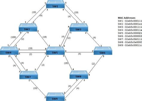 Create A Spanning Tree For The Given Topology Label