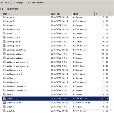 ffmpeg总结（五）av系列结构体之avcodec、avcodecparameters、avcodecparser