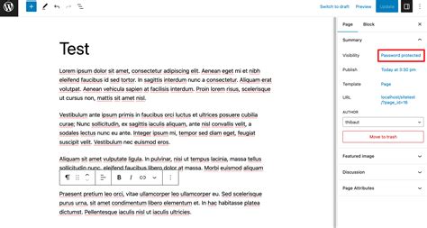 How To Password Protect A Page On Wordpress