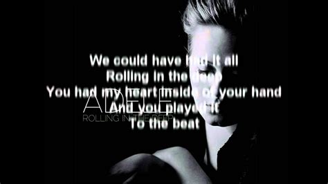 Adele Rolling In The Deep Lyrics Youtube