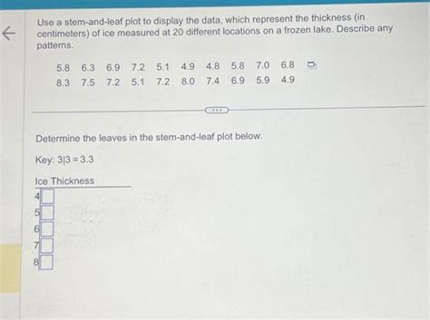 Solved Use A Stem And Leaf Plot To Display The Data Which Chegg
