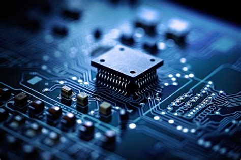 Premium Ai Image Using Electrical Chip And Board And The Cloud A