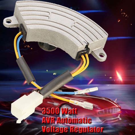 3500 와트 발전기 Avr 자동 전압 조정기 정류기 Avr 250v 220uf 알루미늄 베이스 커버 6 와이어 전기 장비 및 소모품