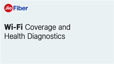 Wi Fi Coverage And Health Diagnostics JioFiber YouTube