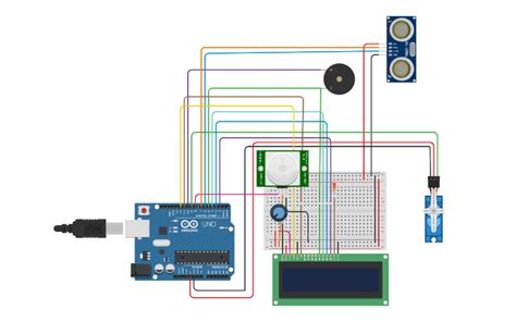 circuit design automatic sanitizer dispenser machine tinkercad