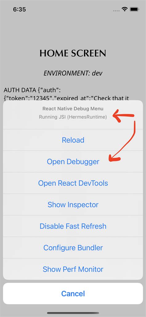Ios Hermes On App Cannot Connect To Standalone React Native Debugger