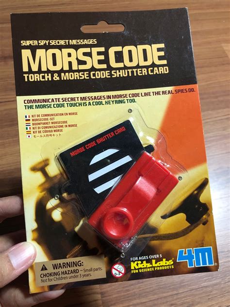 4m Morse Code Torch And Morse Code Shutter Card Hobbies And Toys Toys And Games On Carousell