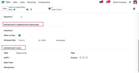 Visits To Leads Rules In Odoo 17 CRM Odoo V17 Enterprise Edition Book