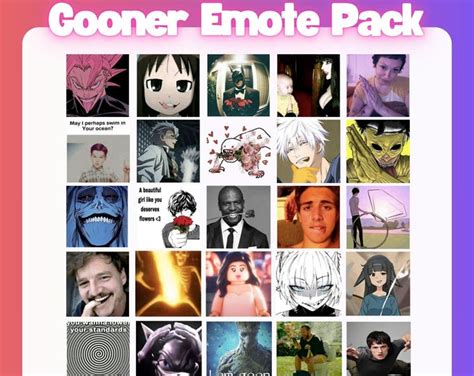 Gooners 50 Emote Pack 3 Funny Meme Emotes For Twitch Discord