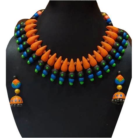 Handmade Terracotta Necklace Set At Rs 350set Terracotta Necklace