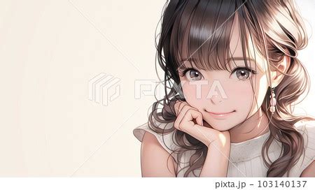 笑顔が素敵な美少女「ai生成画像」のイラスト素材 [103140137] Pixta