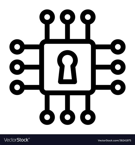 Microprocessor Encryption Royalty Free Vector Image