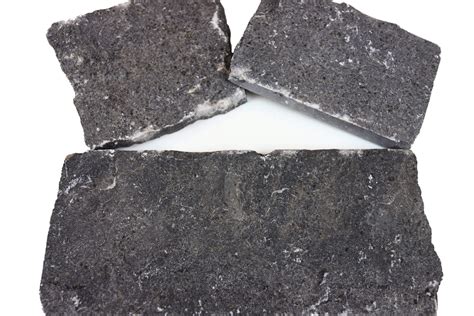 Black Limestone Semi Coursed Slips Natural Stone Wall Cladding