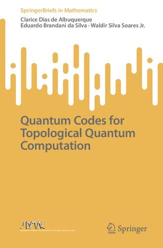 quantum codes for topological quantum computation springerbriefs in