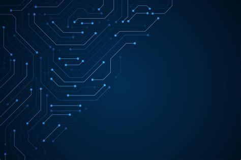 Premium Vector Circuit Board Motherboard Blue Technology Background