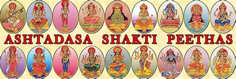 Asta Dasa Shakti Peethas 18 Shakti Peethas