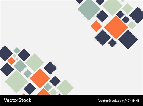 Geometric Rectangles Frame With Space For Text Vector Image