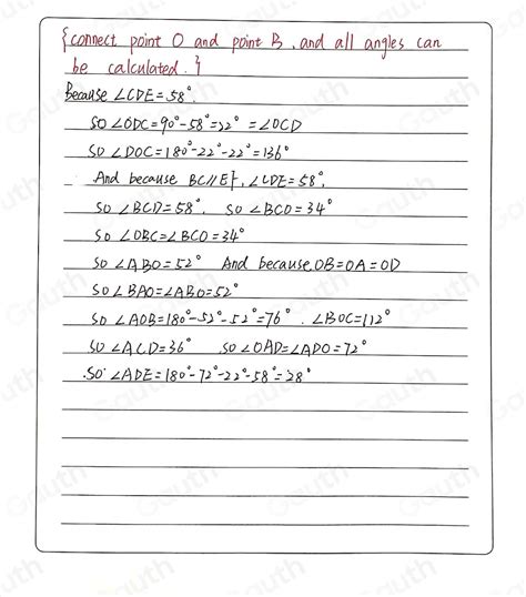 Solved A B C And D Are Points On The Circumference Of A Circle With Centre O EF Is The
