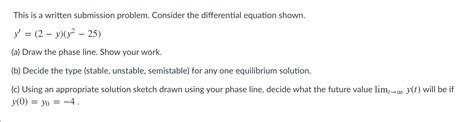 Solved This Is A Written Submission Problem Consider The