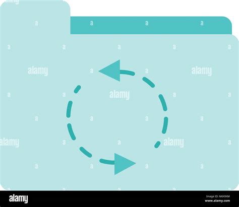 Colorful Folder File Loading Business Archive Vector Illustration Stock