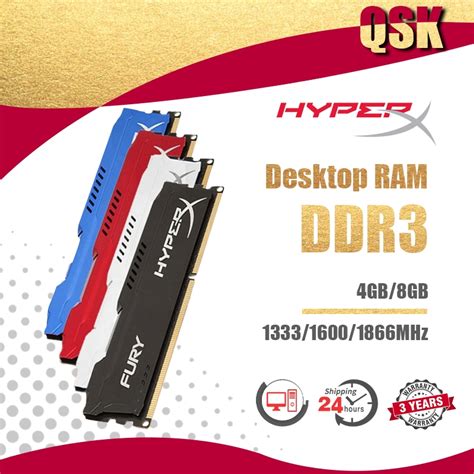 Kingston Hyperx Ddr3 Desktop Ram 4gb 8gb 1333 1600 1866mhz Dimm Memory Para Sa Pc Shopee