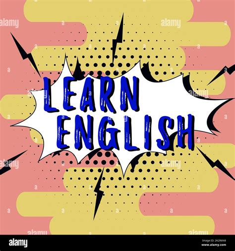 Sign Displaying Learn English Business Approach Universal Language