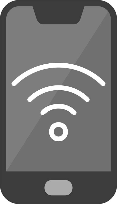Smartphone Wifi Vector Icon Vector Art At Vecteezy