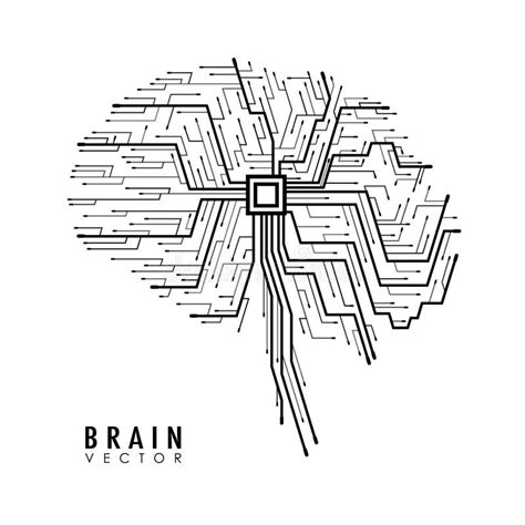 Technological Brain And Machine Learning Concept Stock Vector Illustration Of Abstraction