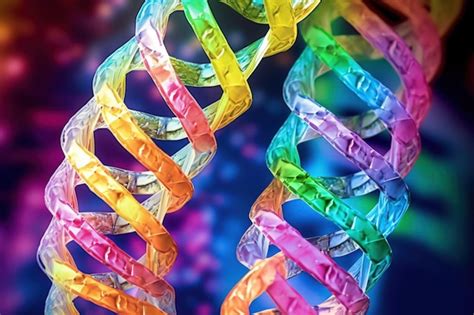 Premium Ai Image Dna Strand Generative Ai