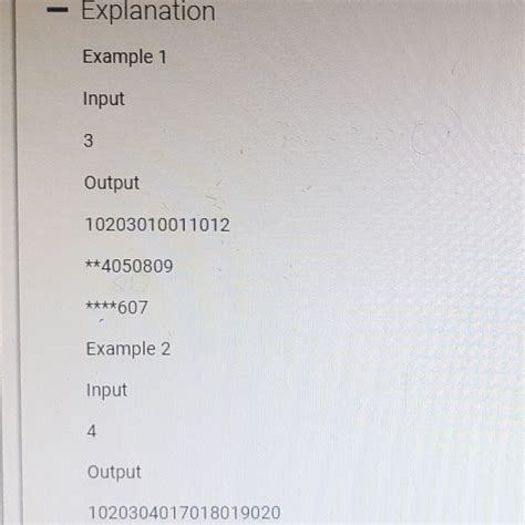 solved pattern printing problem description decode the logic