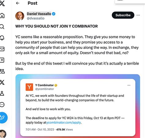 why “why you should not join y combinator” indicates small minded