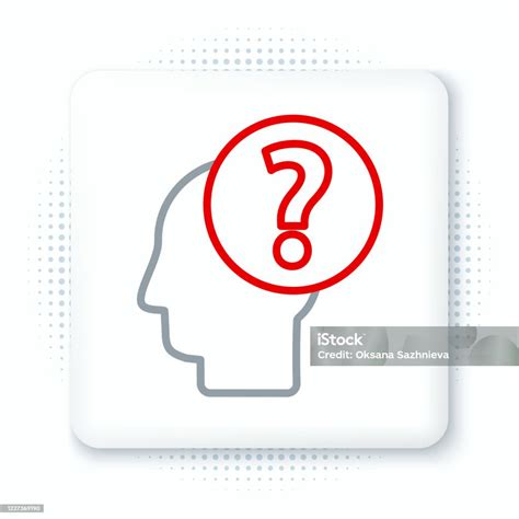 흰색 배경에 격리 된 물음표 아이콘라인 인간의 머리 컬러풀한 아웃라인 컨셉 벡터 가공의 인물에 대한 스톡 벡터 아트 및 기타 이미지 가공의 인물 개념 남성 Istock