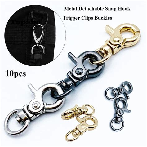 Top 10 ชิ้น Trigger คลิป Webbing Buckle โลหะ 3118 มมสายหนังหัวเข็มขัด