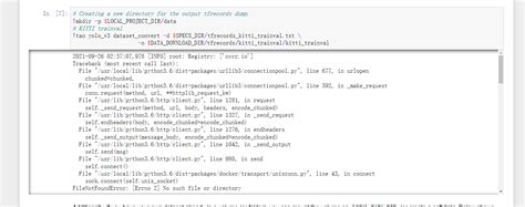 An Error Occurred While Preparing The Data Set Using Tao Tao Toolkit