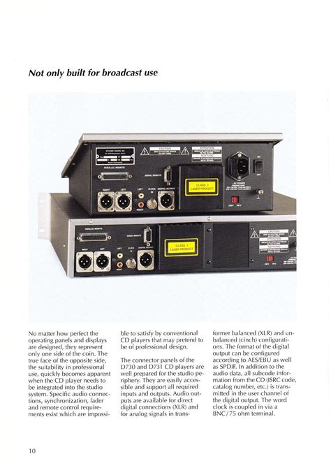 Studer Professional Cdp