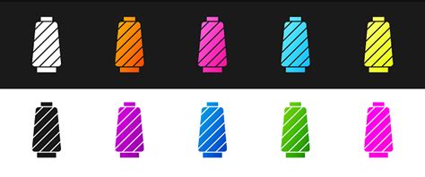 흑백 배경에 격리된 스풀 아이콘에 바느질 스레드를 설정합니다 원사 스풀 스레드 보빈 벡터 건강관리와 의술에 대한 스톡 벡터 아트 및 기타 이미지 Istock