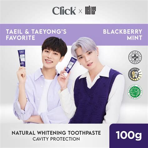 Click Natural Toothpaste Whiteningcavity Protection Shopee Malaysia