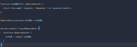 create the tojson operator in angular 2 r angularjs