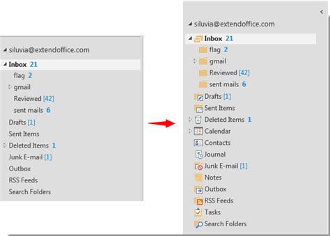 How To Show Or Hide Folder List View In Outlook