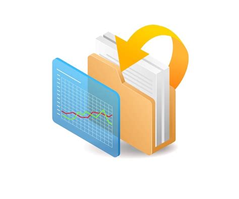 Premium Vector Server Folder Data Analysis