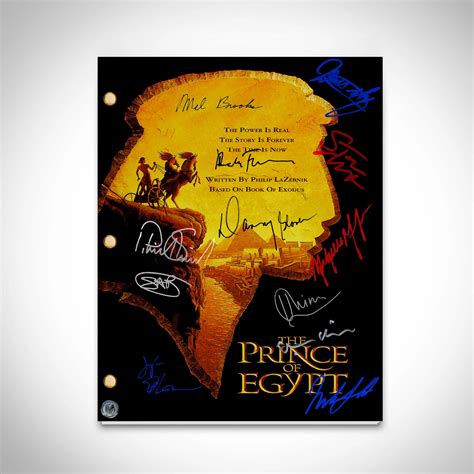 Prince Of Egypt Script Limited Signature Edition Rare T