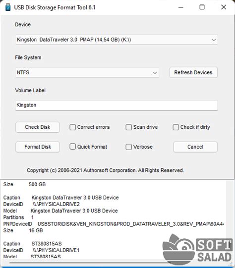 USB Disk Storage Format Tool скачать программу для форматирования и ремонта флешек