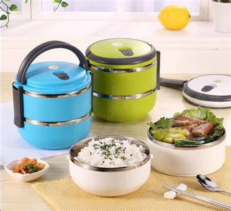 Переносная емкость для хранения продуктов Lunch Box Two Layers (два ...