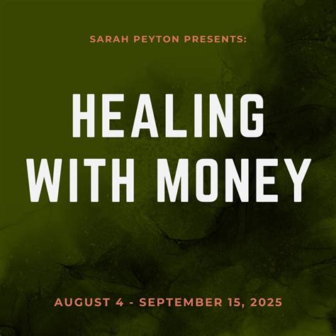 Healing With Money Sarah Peyton