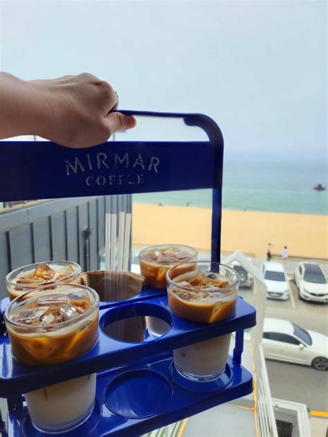 강릉 안목해변 카페거리 유명 포토존이 있는 미르마르 네이버 블로그
