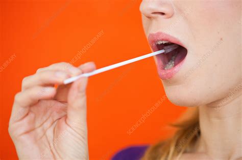 Woman Using DNA Test Stock Image C032 6512 Science Photo Library