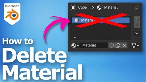 How To Delete Materials In Blender Youtube