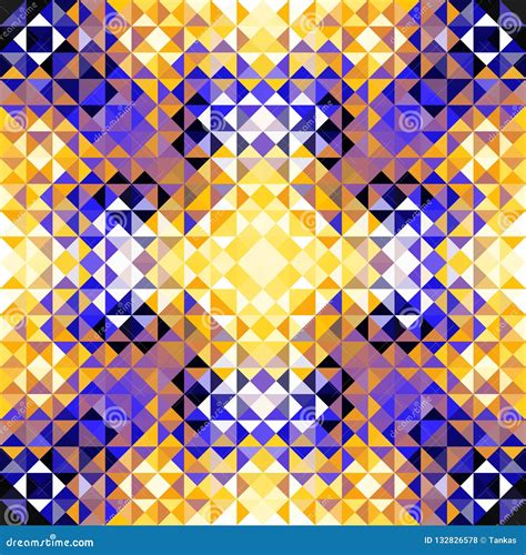 Geometric Seamless Pattern Of A Cubes In Low Poly Style Stock Vector Illustration Of