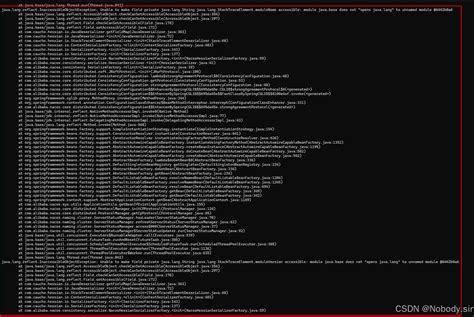 【nacos】unable To Make Field Private Javalangstring Javalangstacktraceelementclassloadername